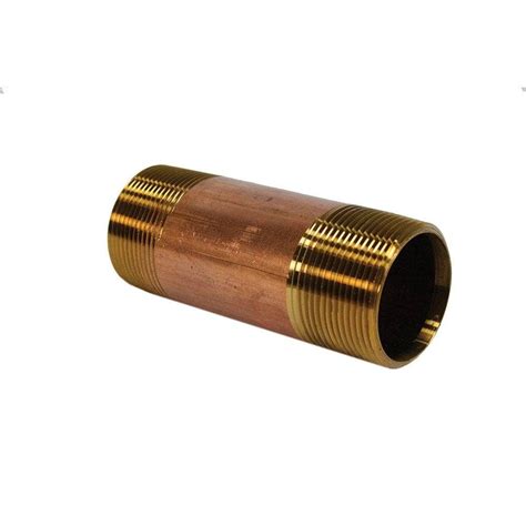 2 X 12 Red Brass Pipe Nipple Rj Supply House
