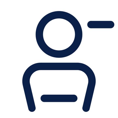 Delete Account Generic Basic Outline Icon