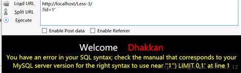 sqli labs之less1 10 less1基于错误的单引导字符串 csdn博客