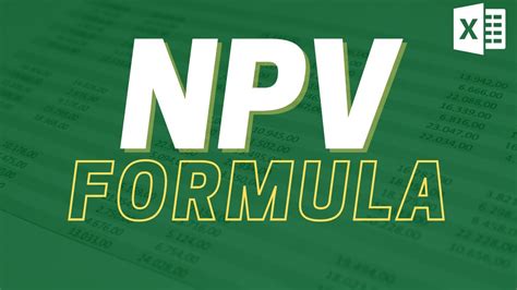 How To Use Npv In Excel To Calculate The Present Value Of Future Cash