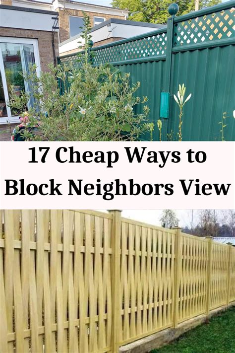 Cheap Ways To Block Neighbors View Bahçe çitleri Arka Bahçe Gizlilik