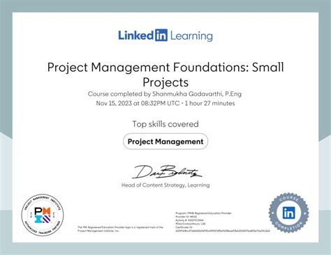 Shanmukha Godavarthi Peng On Linkedin Certificate Of Completion