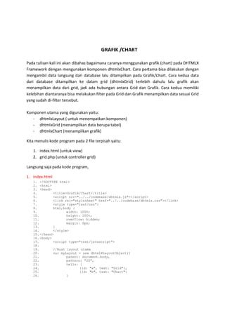Belajar Pemrograman Berbasis Web Php Dhtmlx Part Grafik Pdf