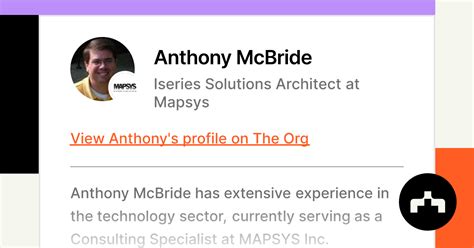 Anthony Mcbride Iseries Solutions Architect At Mapsys The Org
