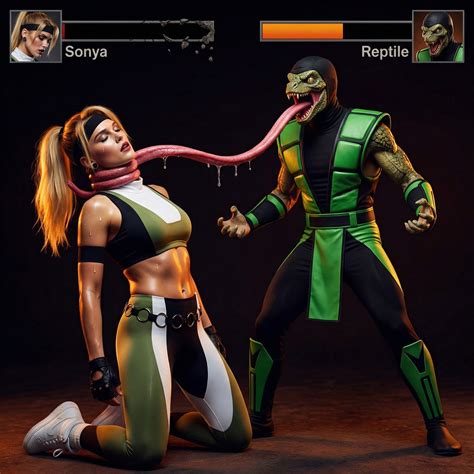 Reptile Wins Fatality Sonya Mk3 By Zakocollector On Deviantart