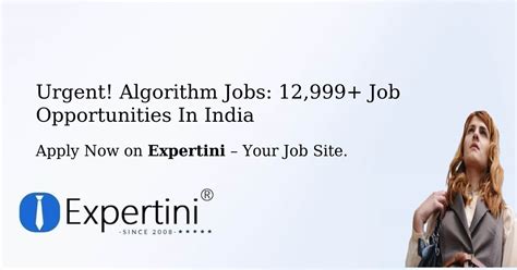 Urgent Algorithm Jobs 8666 Job Opportunities In India Expertini