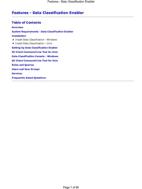 Fillable Online Data Classification In The Microsoft Purview Governance