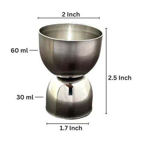 Stainless Steel Peg Measure Glass At ₹ 60piece Ss Bar Accessories In