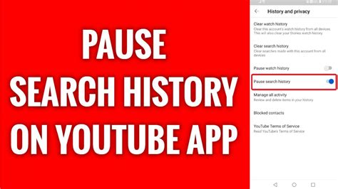 How To Pause Search History On YouTube App In YouTube