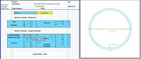 AISC Steel Section Properties Spreadsheet CivilWeb Spreadsheets