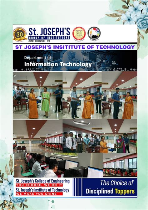 Department Of Information Technology St Josephs Institute Of