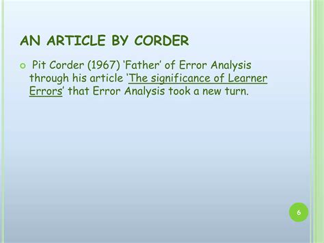 Error Analysis Lecture Pptx Educational Assessment Education Error Analysis Lecture Pptx Educational Assessment Education