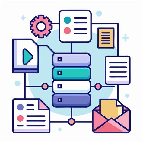 Premium Vector Document Management Icon File Organization Document