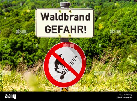 Bavaria Germany June 23 2025 Photomontage Warning Sign Indicating