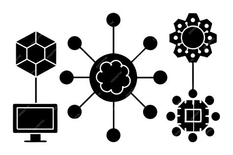 Ai Systems Network Amp Computational Models Vector Illustration