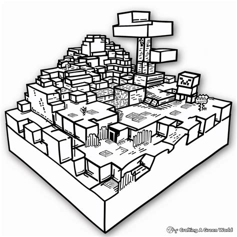 Minecraft Logo Coloring Pages [2025]