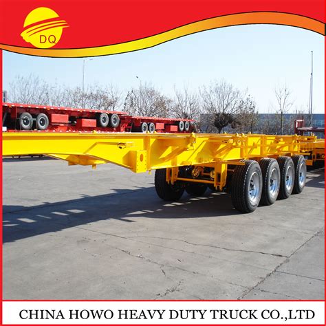 40ton 3 Axle 40ft Multi Used Container Semi Trailer Flatbed Platform