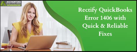 popping up quickbooks error 1406 again and again