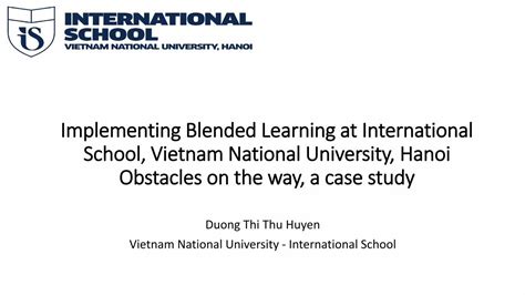 Pdf Implementing Blended Learning At International School › Tesolconference2017