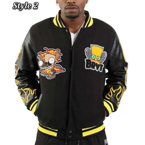 Woolleather Bart Simpson Hudson Varsity Jacket