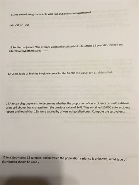 solved are the following statements valid null and