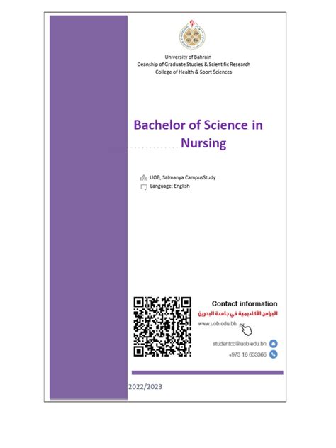 program bachelor of science in leaflet 2023 pdf nursing