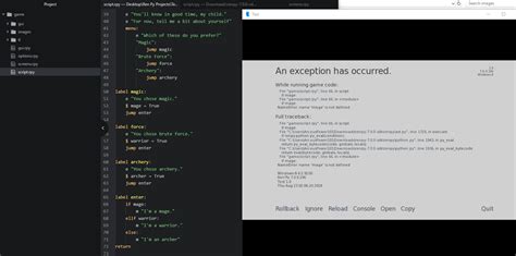 Python Renpy Elif Statement Stack Overflow