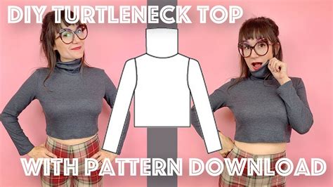 Diy Turtleneck Sewing Tutorial With Pattern Download Sew Anastasia