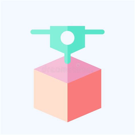 Icon 3d Printing Related To 3d Visualization Symbol Flat Style Simple Design Editable Stock