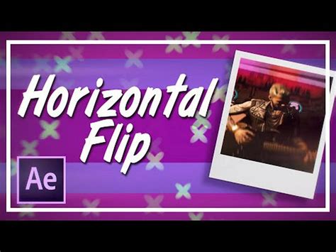 3d Horizontal Rotation Flip Transition After Effects [tutorial]
