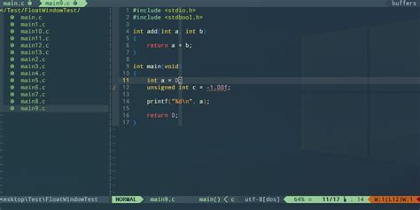 Floating Window Causes The Neardtree To Move Up Issue Ryanoasis Vim Devicons GitHub