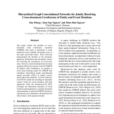 Hierarchical Graph Convolutional Networks For Jointly Resolving Cross Document Coreference Of