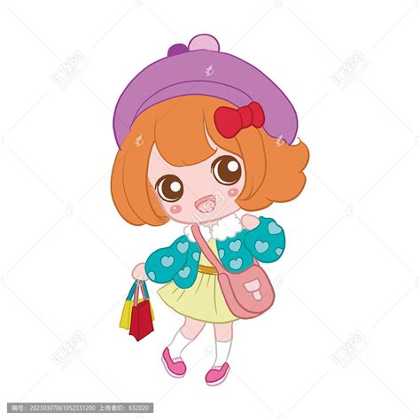 卡通女孩图案设计设计模板下载 设计素材素材下的动漫卡通设计模板 汇图网