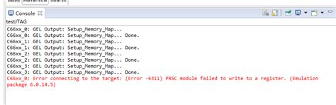 Ccs Debug 出错：prsc Module Fail To Write A Register 处理器论坛 处理器 E2e™ 设计支持