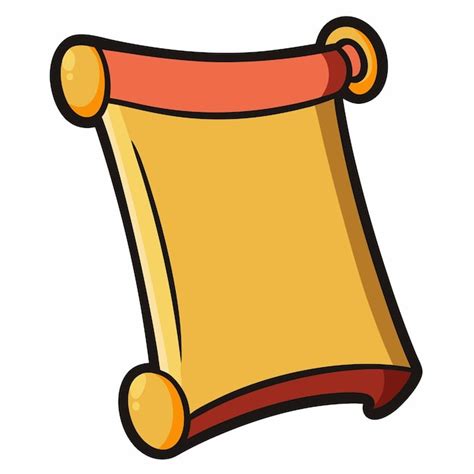 Blank Scroll Vector On White Background Premium Ai Generated Vector