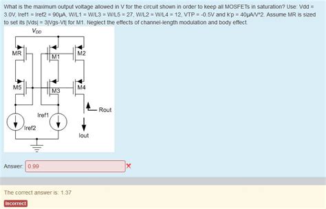 Solved What Is The Maximum Output Voltage Allowed In V For Chegg