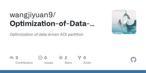 github wangjiyuan9 optimization of data driven aoi partition