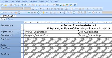 use crystal reports data consumer and subreports to burst complex