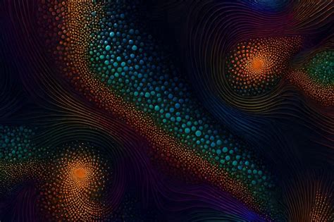 Premium Photo An Abstract Representation Of Neural Patterns In The