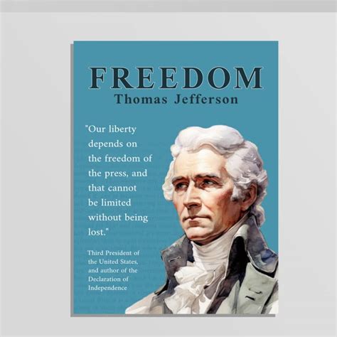 Thomas Jefferson Printable Poster American Revolution Classroom Decor
