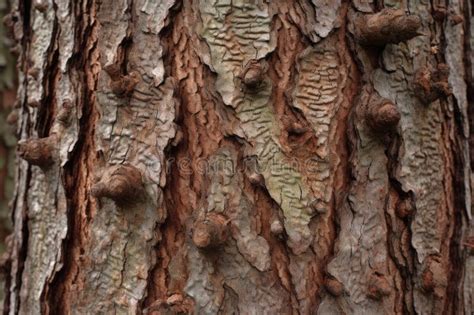 Close Up Of Beetle Infested Tree Bark Texture Stock Illustration Illustration Of Beetle