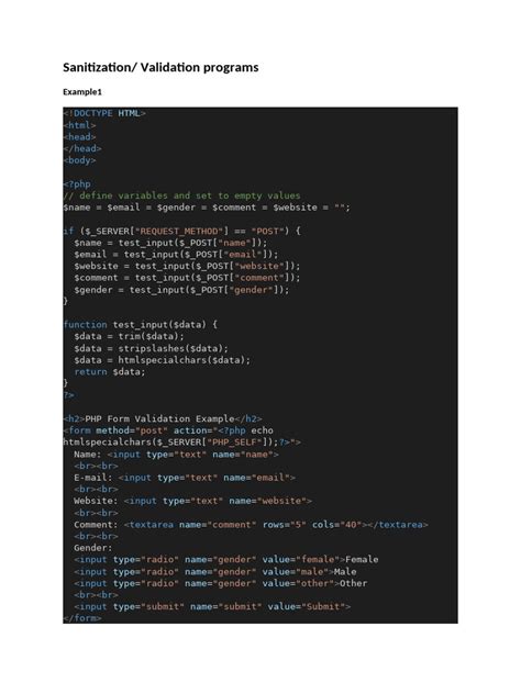 Sanitization Validation Programs Pdf Software Engineering