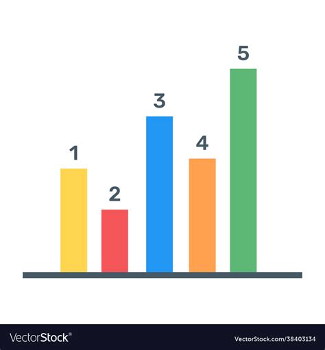 Segmented Bar Graph Royalty Free Vector Image Vectorstock