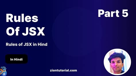 Rules Of Writing Jsx Understanding Jsx Rules React Tutorial In Hindi Youtube