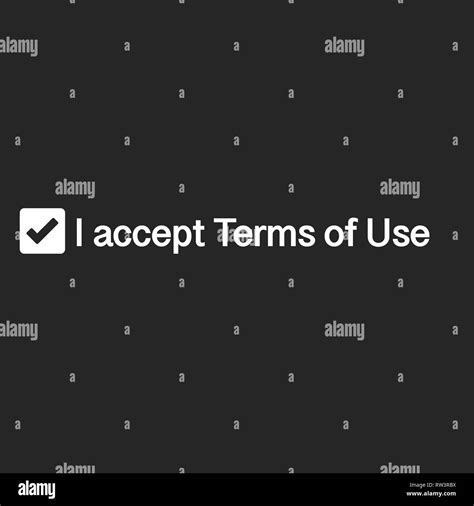 I Accept Terms Of Use Web Checkbox Accepting New Terms Conditions