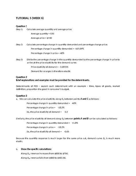 tutorial 5 solution guide tutorial 5 week 6 question 1 step 1