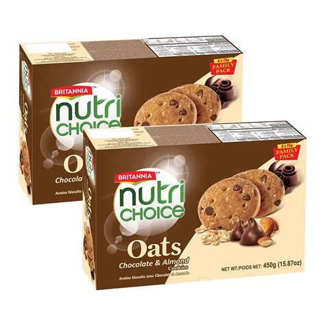 Shop Britannia Nutrichoice Oats Choco Almond 450g Online South Asian Central Usa