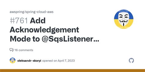 Add Acknowledgement Mode To Sqslistener Annotation · Issue 761