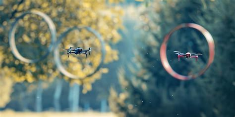 Drone Race Fpv Drones Flying Through Obstacles Competition Sport