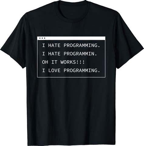 Ich Liebe Programmieren Computer Programmierer Pc Geschenk T Shirt